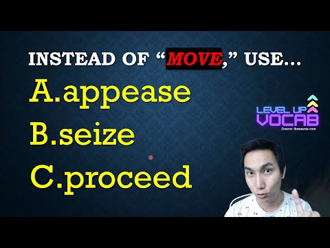 A Better Word For "Move" -- Level Up Vocab