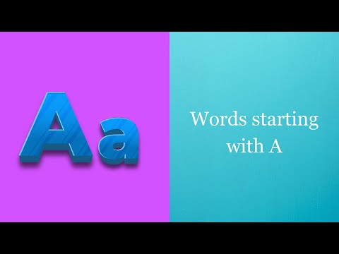 Letter A Song for Kids - Words that Start with A - Animals that Start with A for children