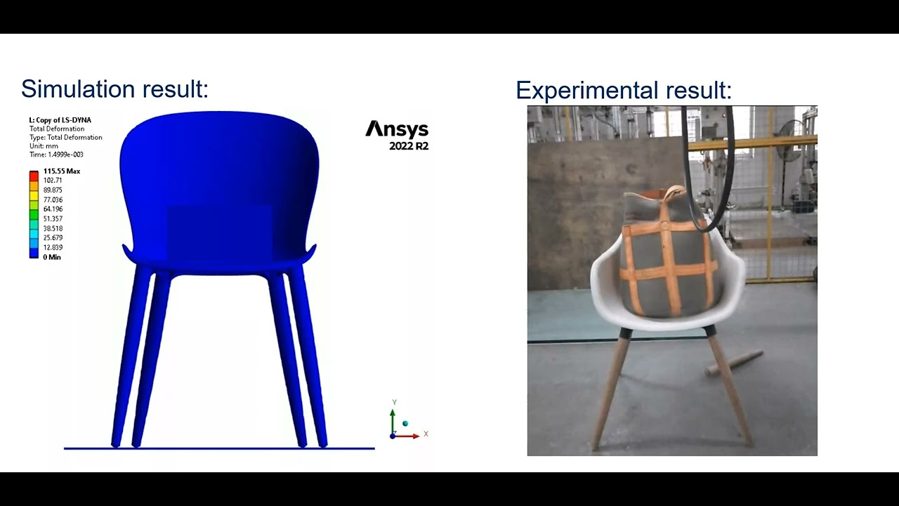 Demo Chair Drop Test Simulation using Ansys Workbench LS-Dyna