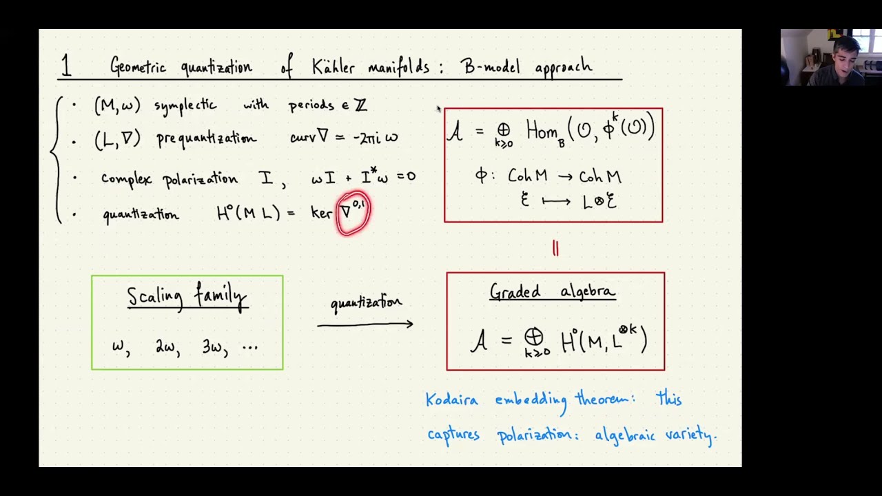 Marco Gualtieri: From geometric quantization to noncommutative algebraic geometry
