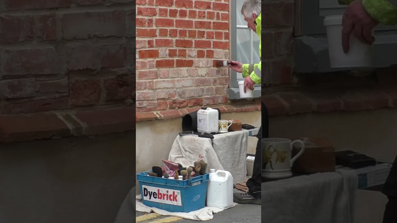 Brick tinting with Dyebrick brick stain