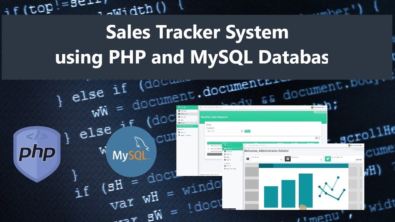 Sales Tracker Management System using PHP DEMO