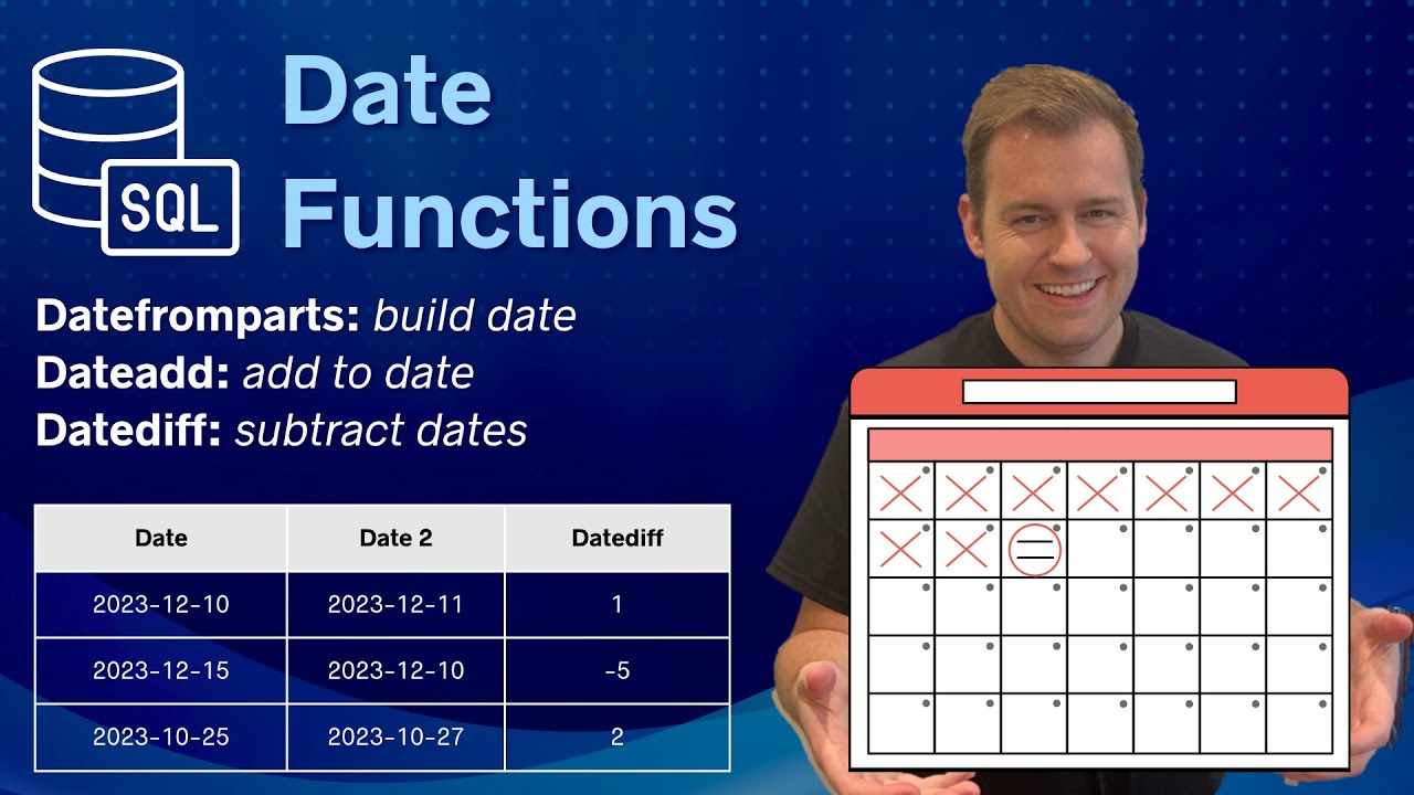 Intermediate SQL Tutorial | Date Functions in SQL Server