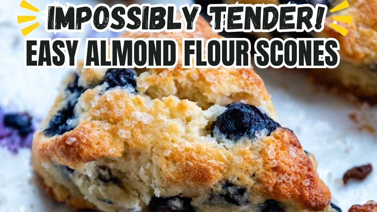 Problems Solved! Light, Tender ALMOND FLOUR SCONES 𑗅 Easy Gluten-Free Recipe