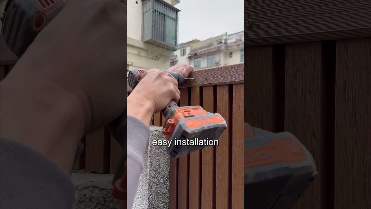 WPC Wall Panel Installation Made Easy #wpc #diy #wallcladding #wpcwallpanel #construction #wall