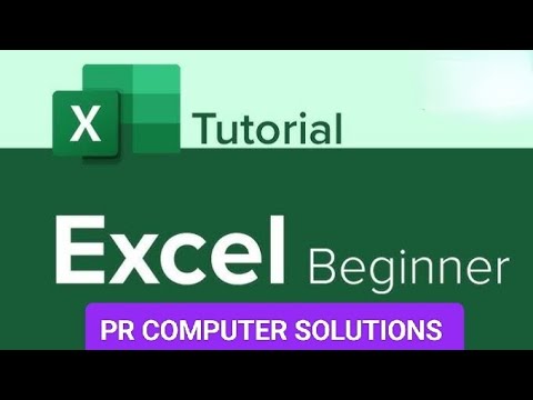 Ms Excel for Beginners.@pr computer solutions