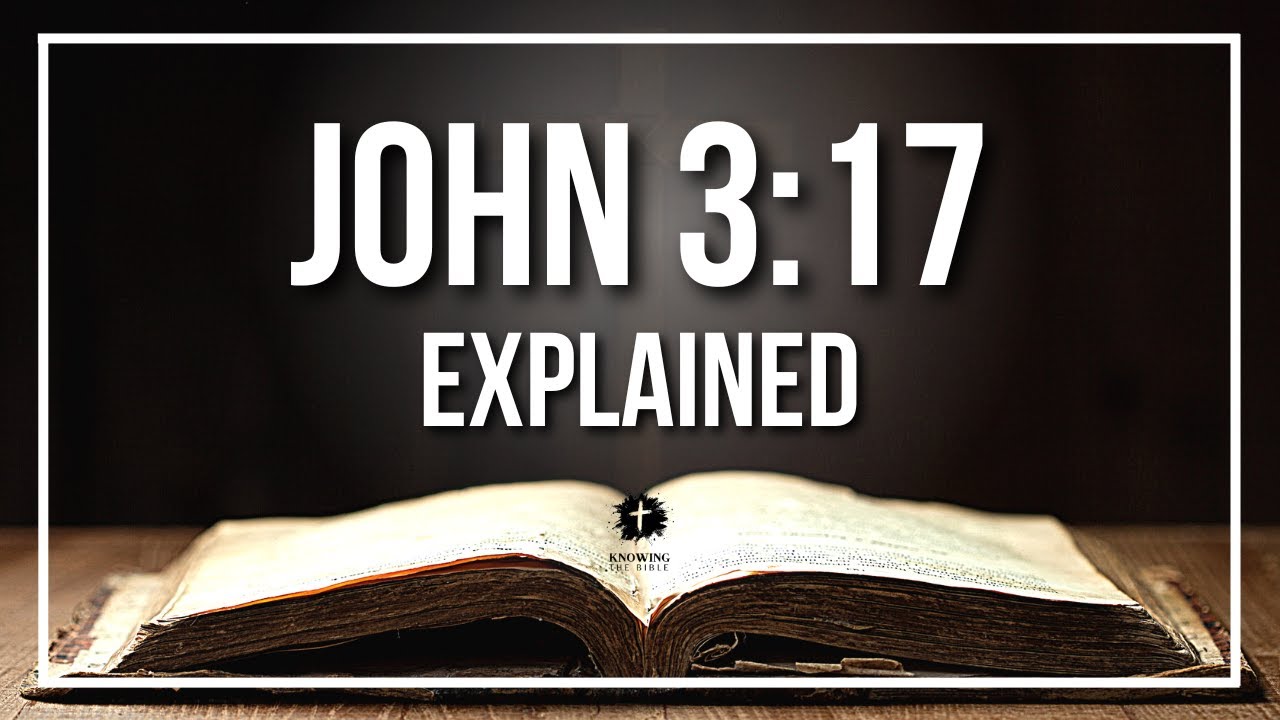 JOHN 3:17 Explained - What Does The Bible Verse JOHN 3:17 [KJV] REALLY Mean?