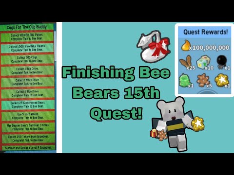 Completing Bee Bear's Part 1 Quests| Bee Swarm Simulator 2023