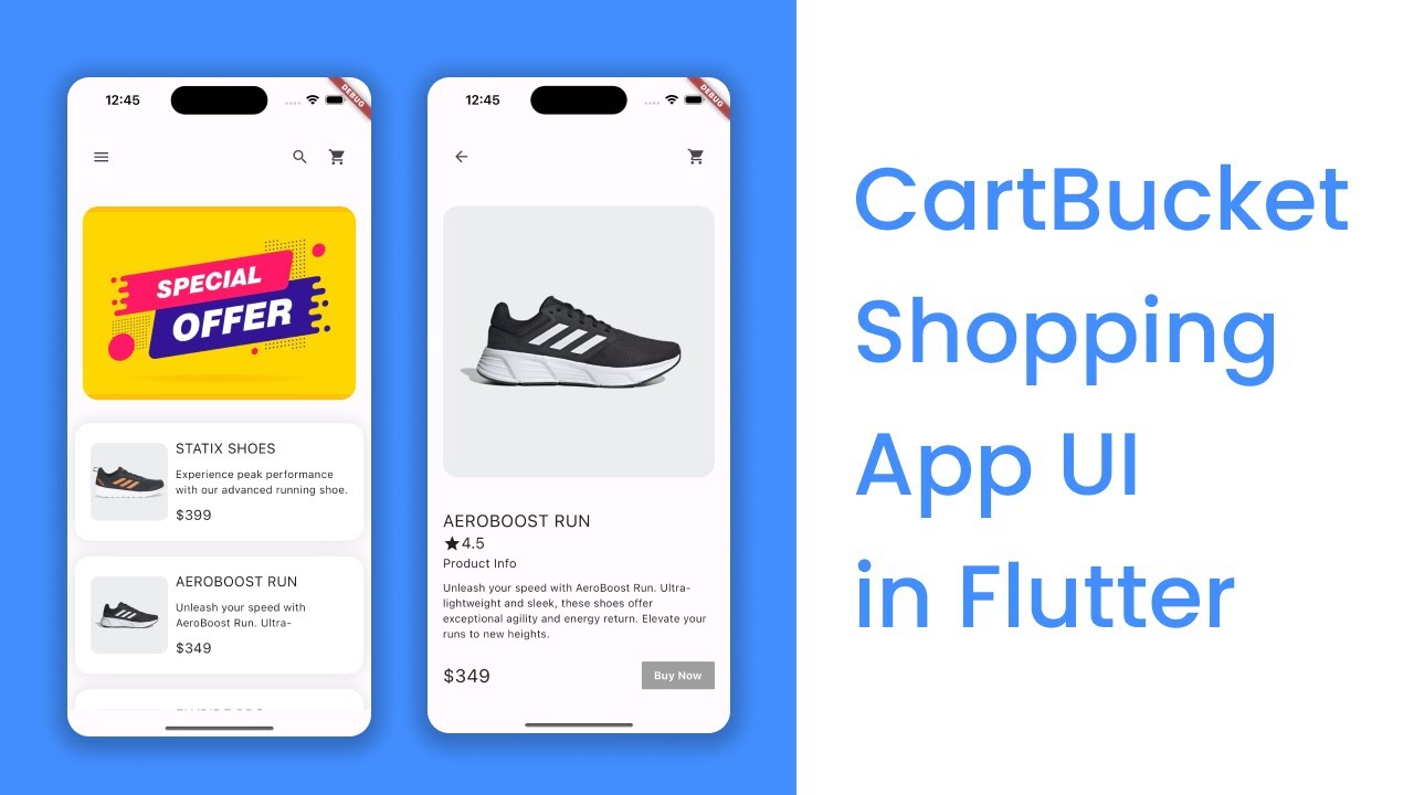 Flutter Absolute Beginner Tutorial | Shop App UI