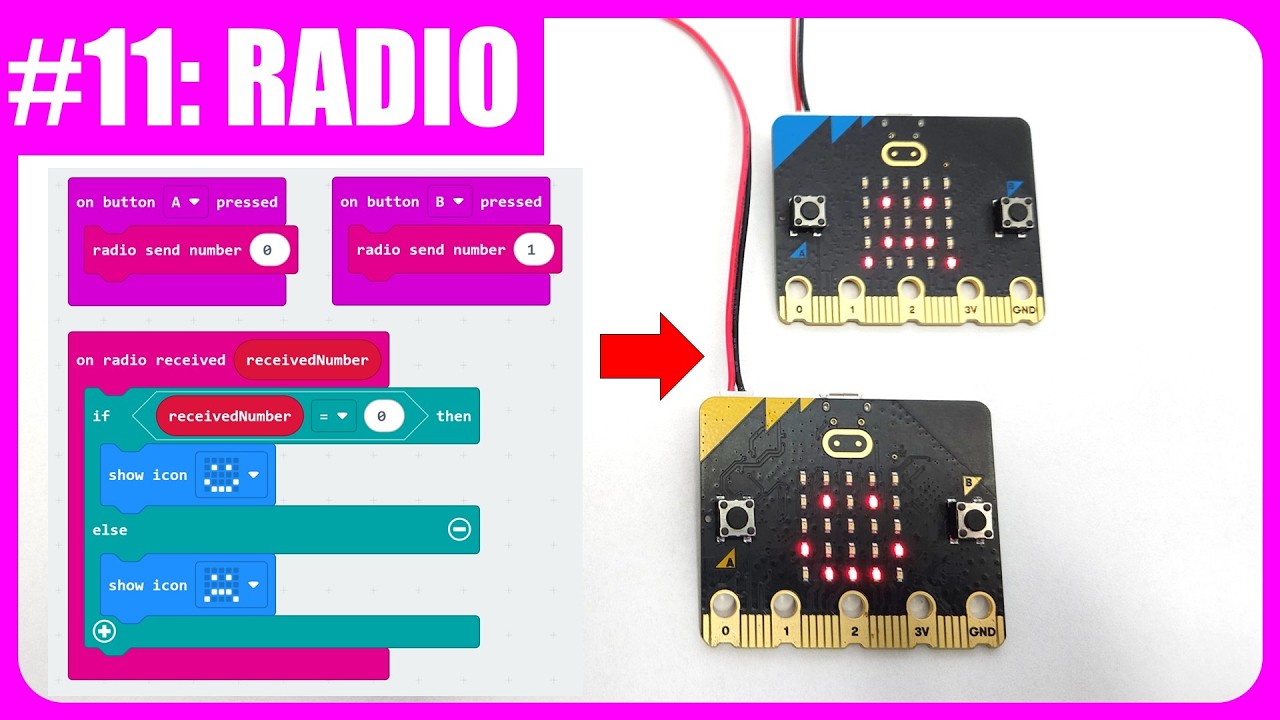 How to use micro:bit radio communication | Tutorial #11