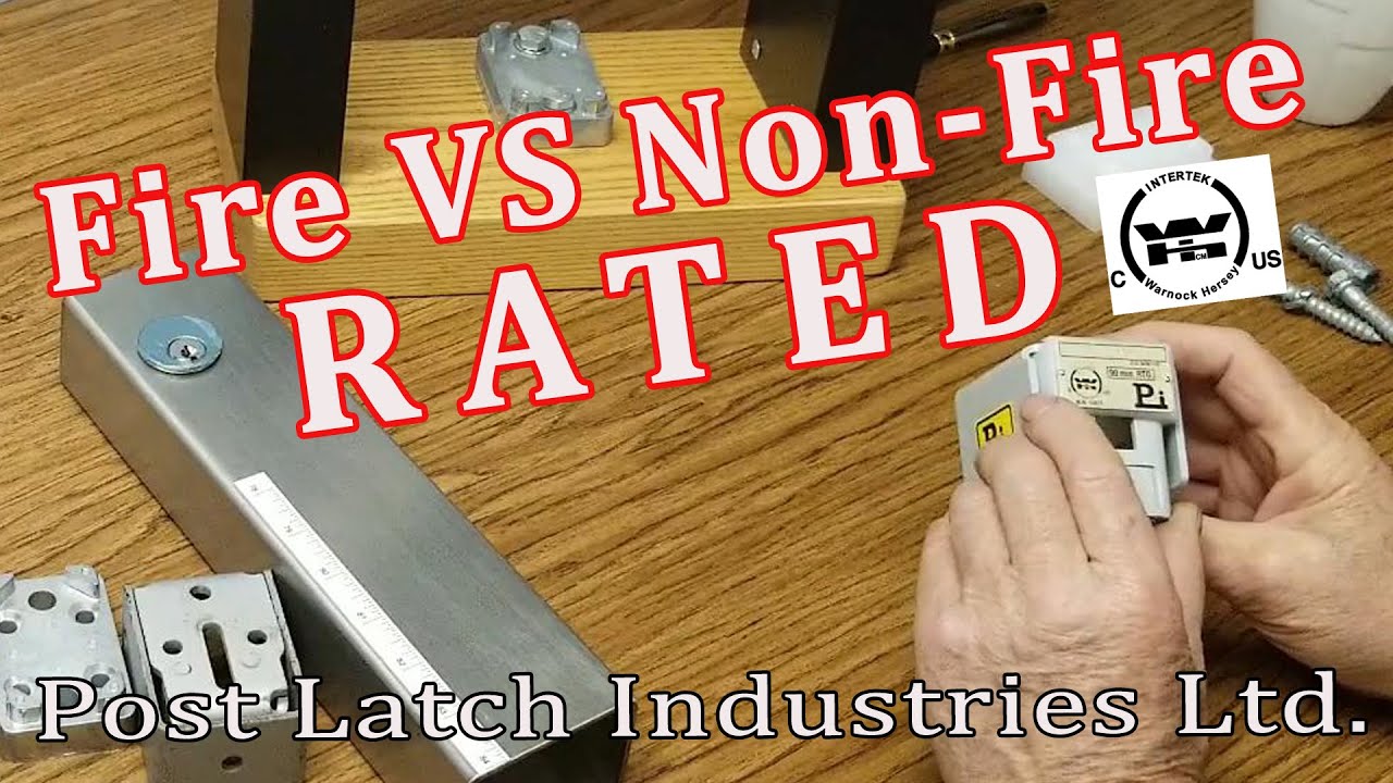 TIPS - Fire Rated vs Non Fire Rated Removable Mullion Hardware - POST LATCH