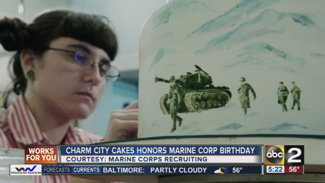 Charm City Cakes honors Marine Corps birthday on Nov. 10