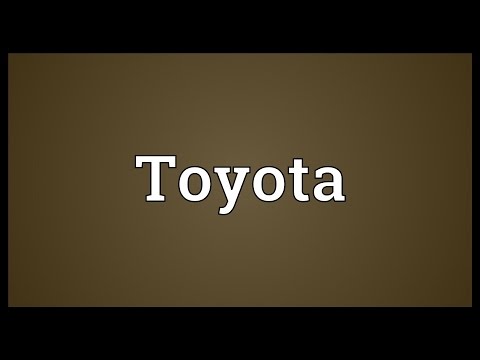 Toyota Meaning
