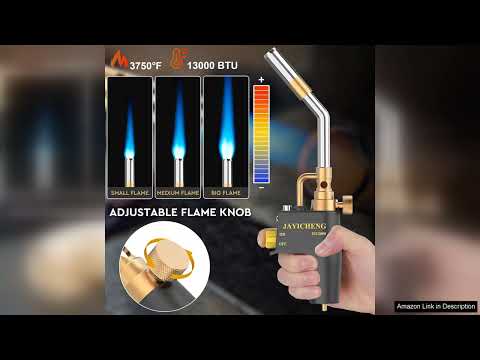Propane Torch Head Mapp Map Gas Torch Head JS12000 Trigger Start Gas Review