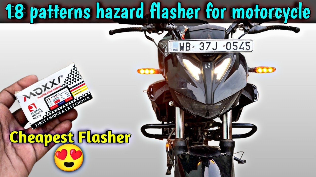 18 patterns hazard flasher for motorcycle 😍‼️18 MODES 🥰| Cheapest Flasher for all bikes |
