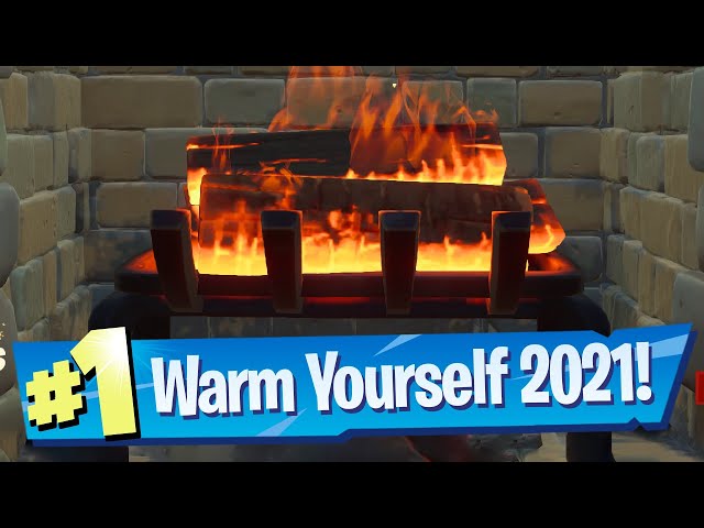 How to warm yourself at Yule Log for Fortnite WinterFest 2021 challenge
