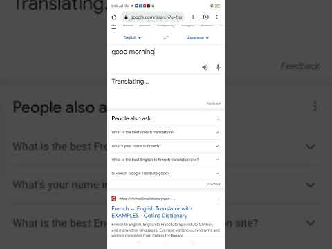 How google translate/pronounce "good morning" in Japanese Language