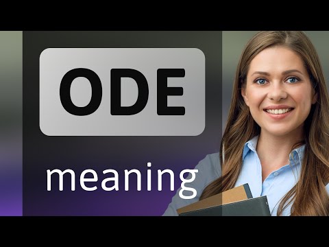 Ode | what is ODE definition