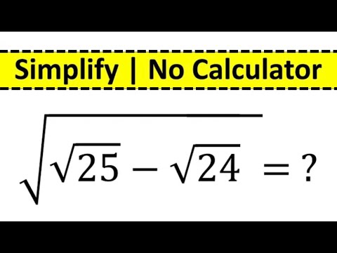 Hardest SAT Math Square Root Simplification Question | Math Olympiad