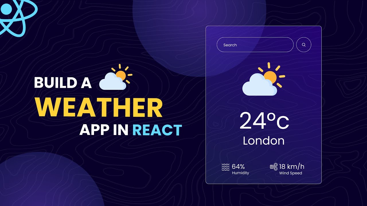 How To Make Weather App Using React JS 2024 | Weather API React Project Tutorial