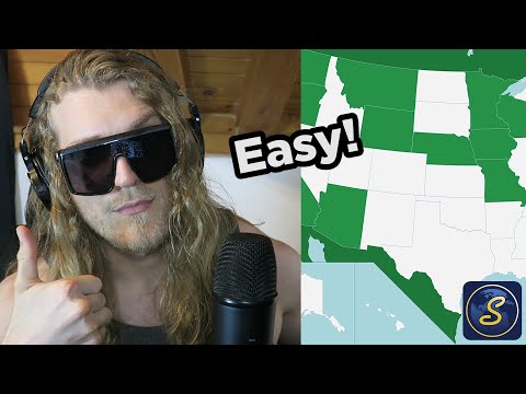 European Beats The US Map at 100% | GeoGuessr Seterra The US 50 States ๐