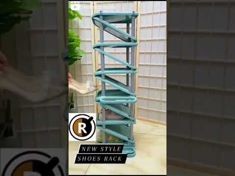 Foldable Shoes Shelf 5 Layer Shoe Rack Shoe Storage Organizer Slipper Stand #trending