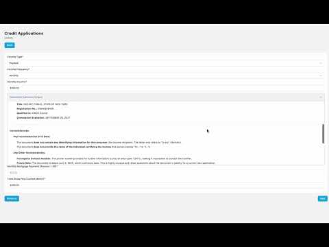 Update: Credissence New Income Verification Feature