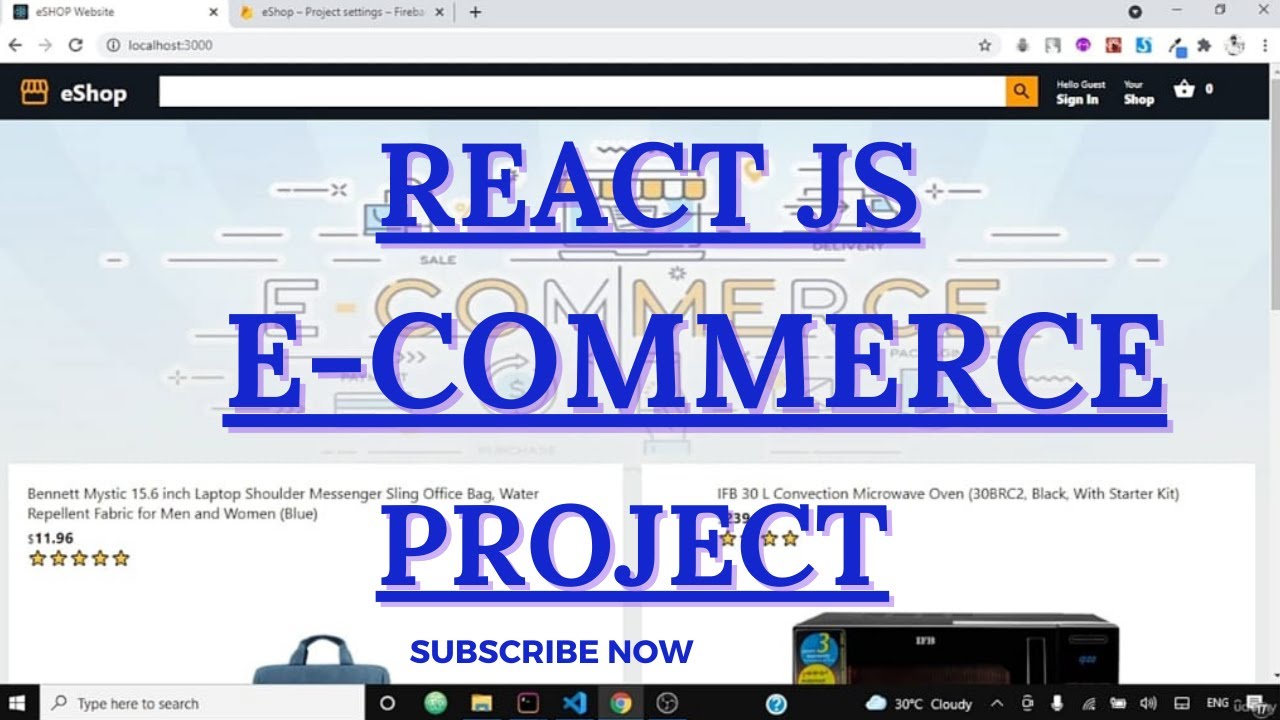 Build a Complete E-Commerce App with React & Tailwind CSS