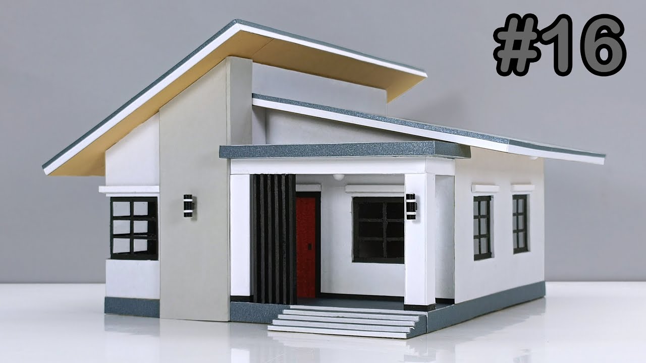 Simple Miniature House Making | Small House Modern Design