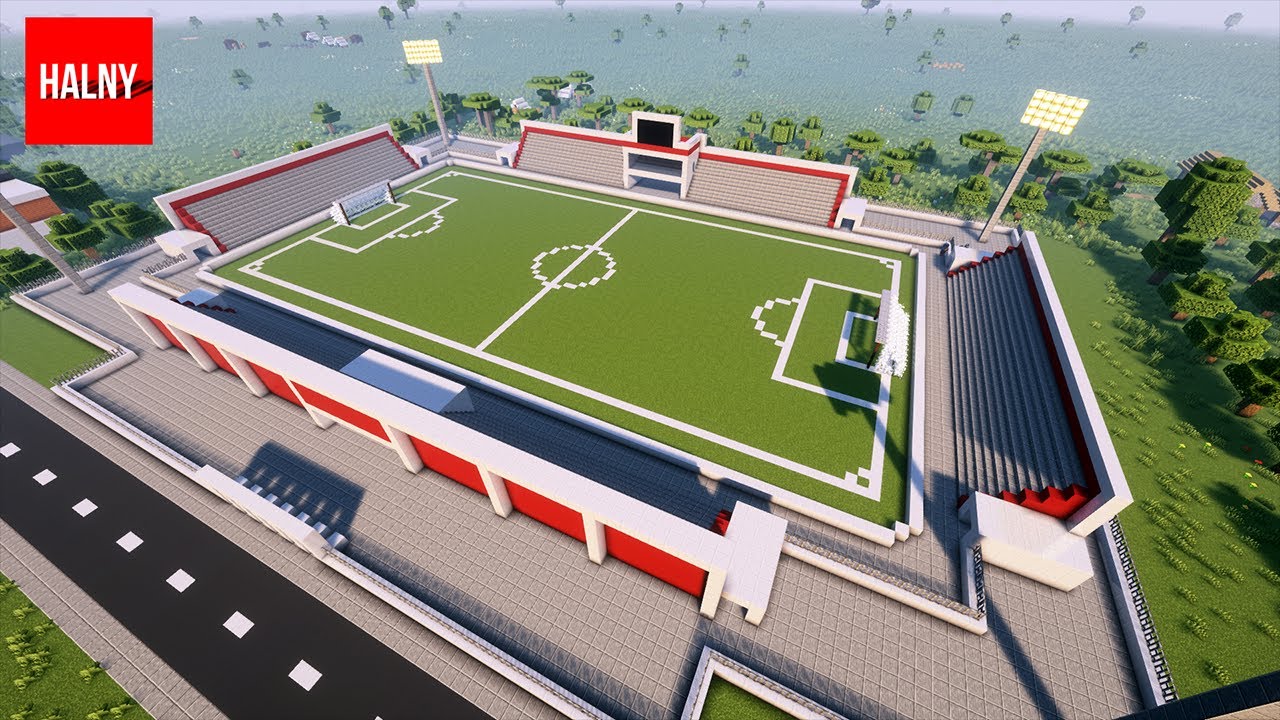 Football stadium in minecraft - Tutorial⚽ - Minecraft Builders