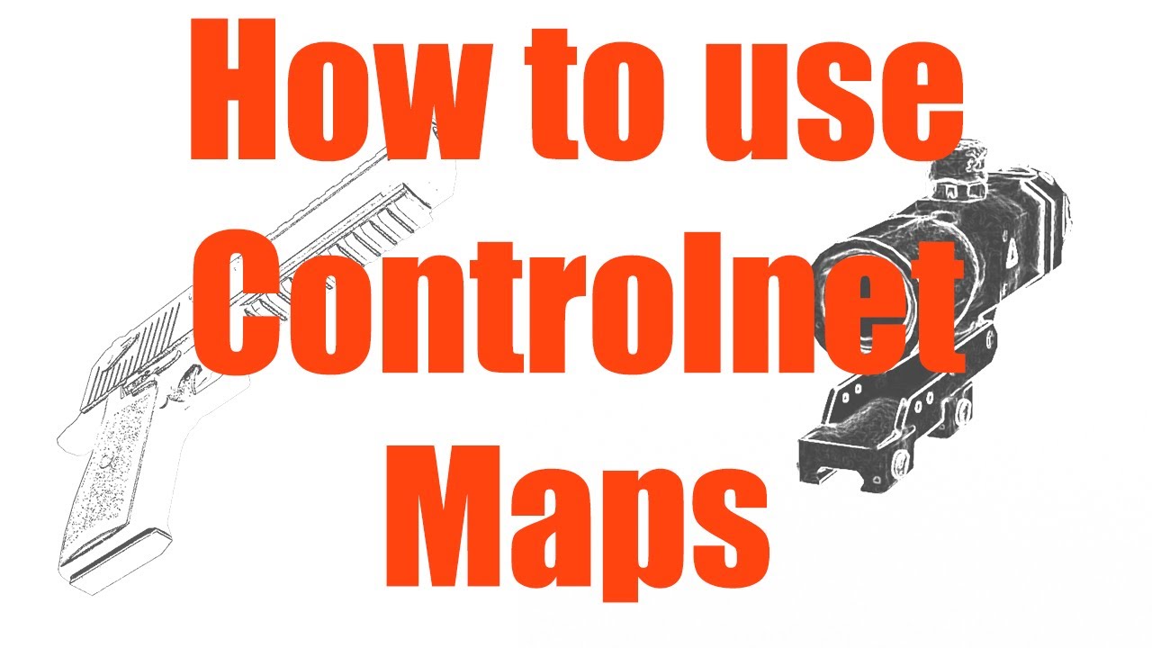 How to use Controlnet maps in Stable diffusion (Weapon edition)