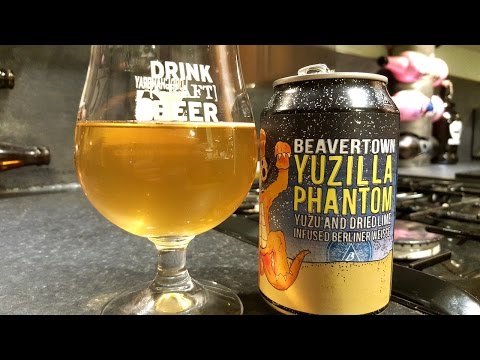 (4K) Beavertown Brewery Yuzilla Phantom Yuzi & Dried Lime Berliner Weisse | Craft Beer Review