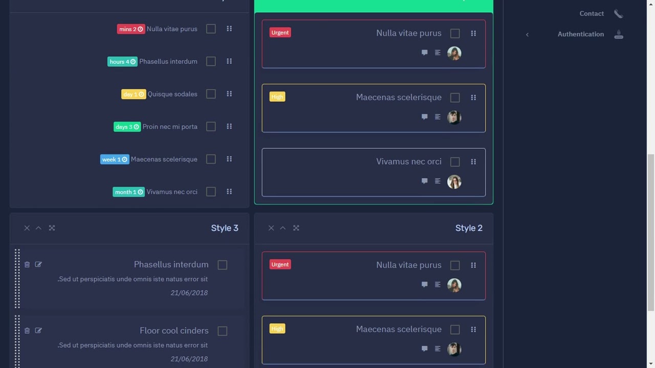 Mailing Bootstrap 4 Admin Dashboard Template with RTL Dark Theme