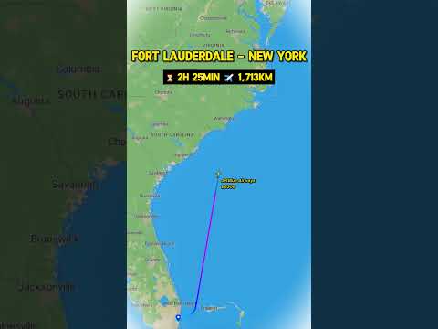 Fort Lauderdale (FLL) to New York (EWR) JetBlue Airways Flight B6306  #flight #aviation #shorts