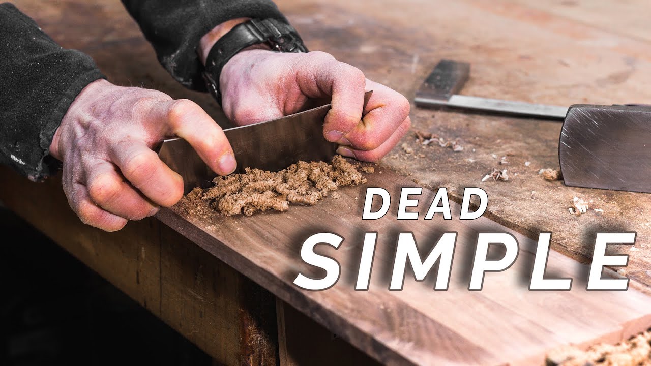 HOW TO SHARPEN A CARD SCRAPER //  SIMPLE METHOD