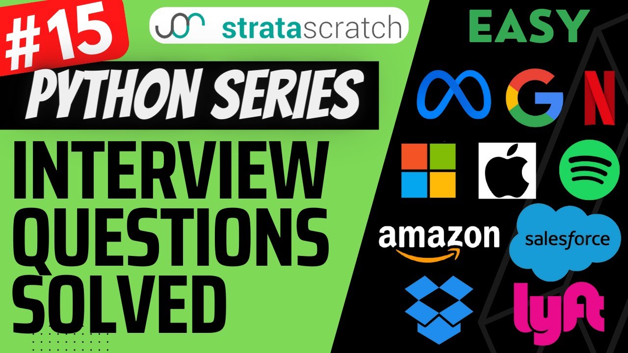 APPLE Interview Question Explained - Python Data Science | 