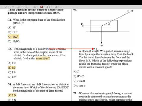 MCAT 2015 Chemistry/Physics Selected MC 1 - CurveSetter Tutoring