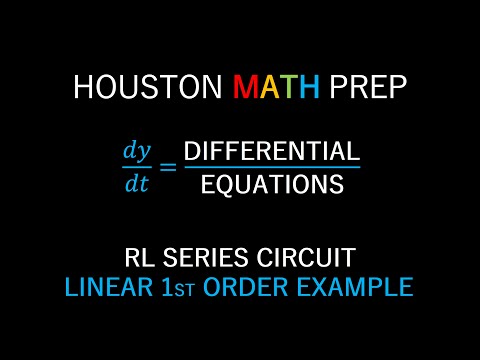 RL Series Circuit (Linear First-Order Differential Equation)