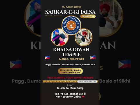 Khalsa Diwan Temple Manila Philippines +91-855-9096-911#sarkarekhalsa