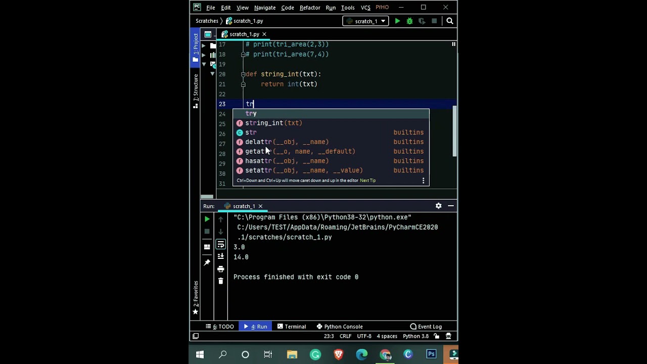 #shorts #Programming #python convert a string into integer a function in python