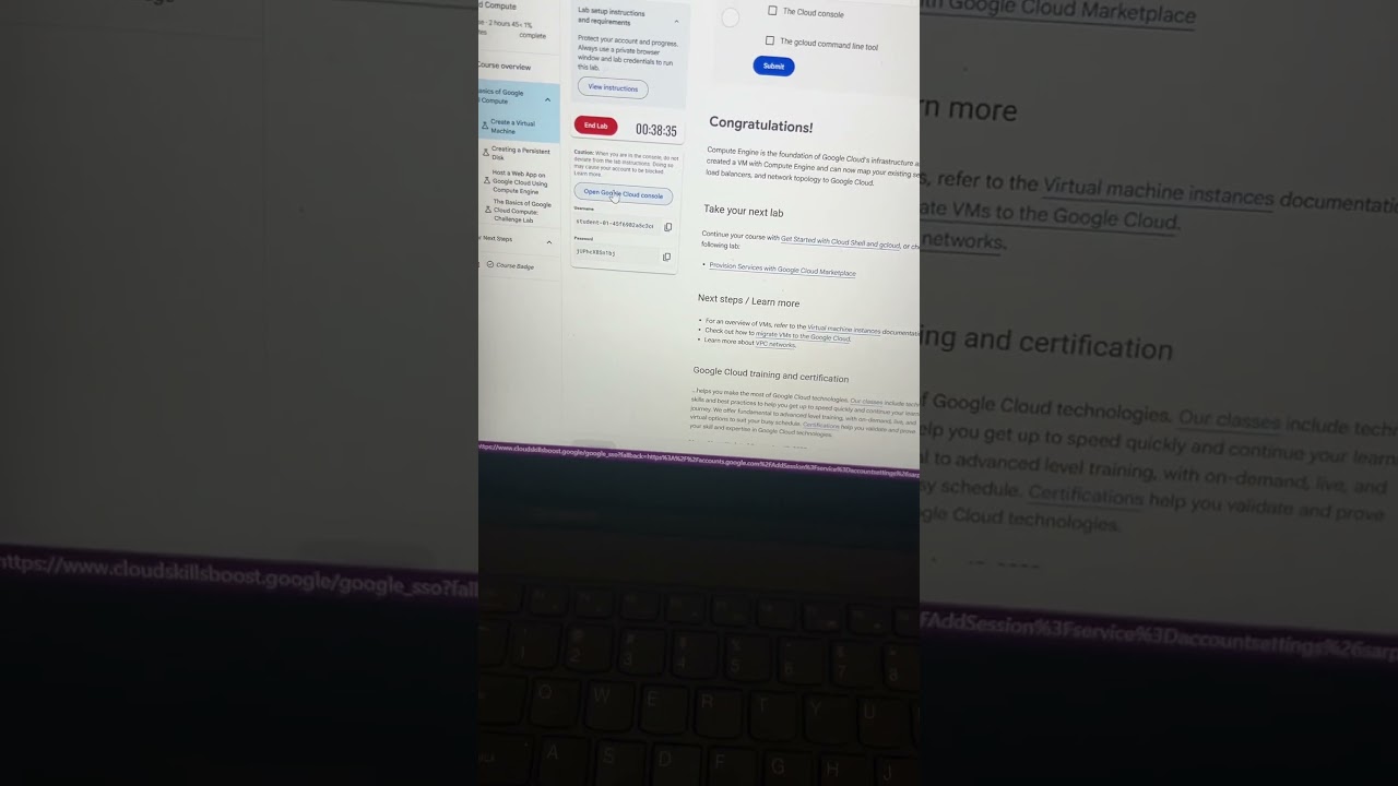Use private browsing to run the lab issue fix