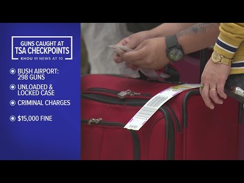 This Houston airport ranks third in the country when it comes to finding guns at TSA checkpoints