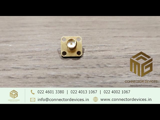 Rf Connector - SMA FEMALE 4 HOLE CONNECTOR Importer from Mumbai