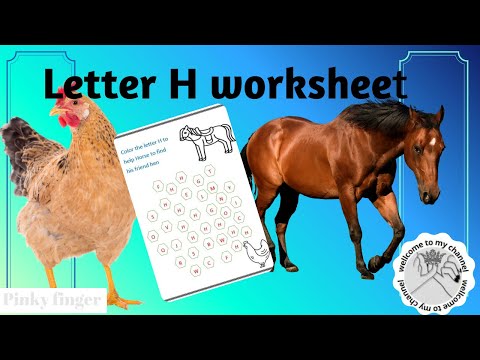 Letter H Worksheets l Letter H l Write the Alphabet Activities @edpinkyfinger