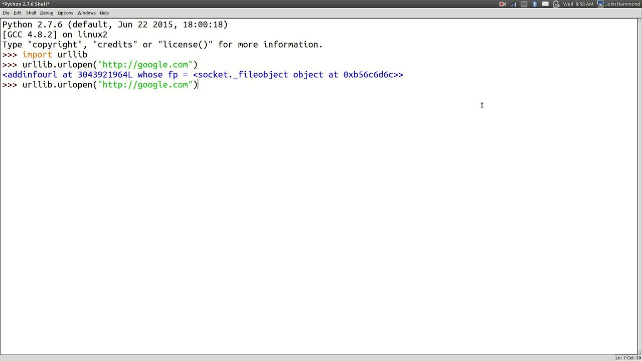Getting Web Content with Python! [urllib] 01
