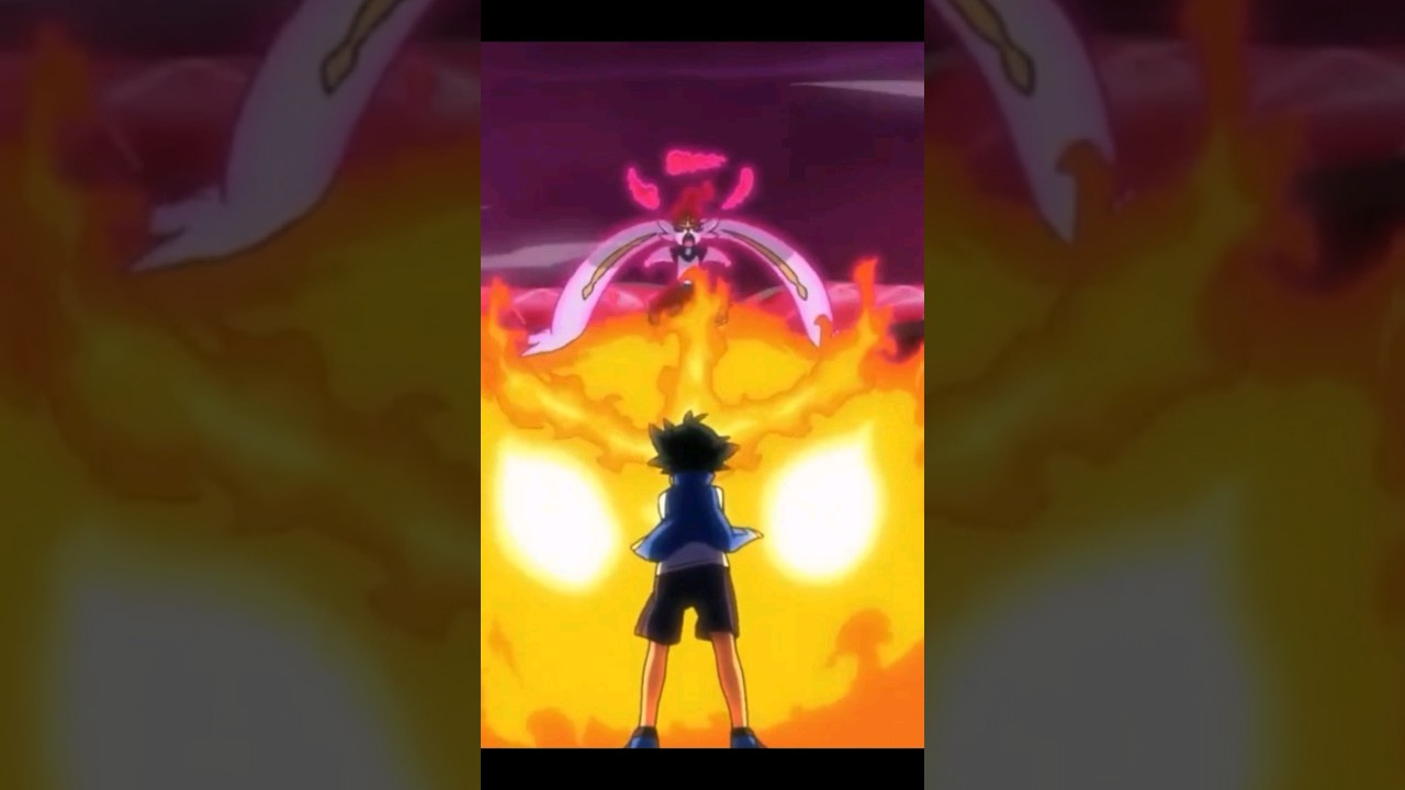 cinderace gigantamax | ash and leon | official clip | #pokemon #ytshorts #viral #shorts #cinderace