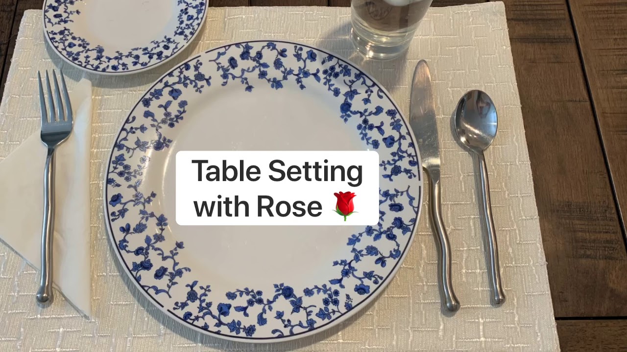Basic Table Setting Skills for Kids.