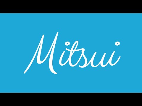 Learn how to Write the Name Mitsui Signature Style in Cursive Writing