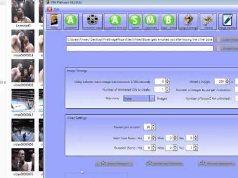 Viral Image Wizard Video Tutorial - creating animated GIF from Video - Aimation from Video