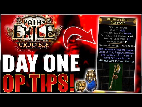Path of Exile Crucible Vendor & Crafting Recipes For League Start! (PoE 3.21)